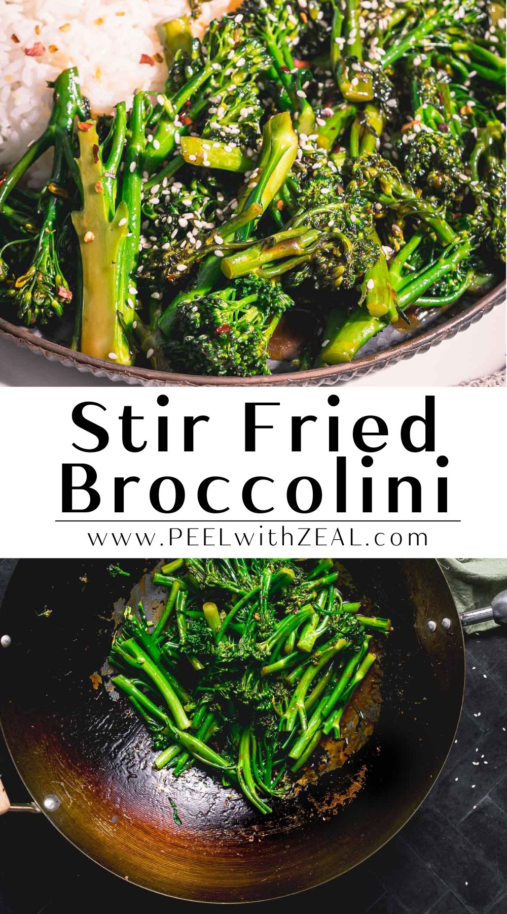 Stir Fried Broccolini - Peel with Zeal