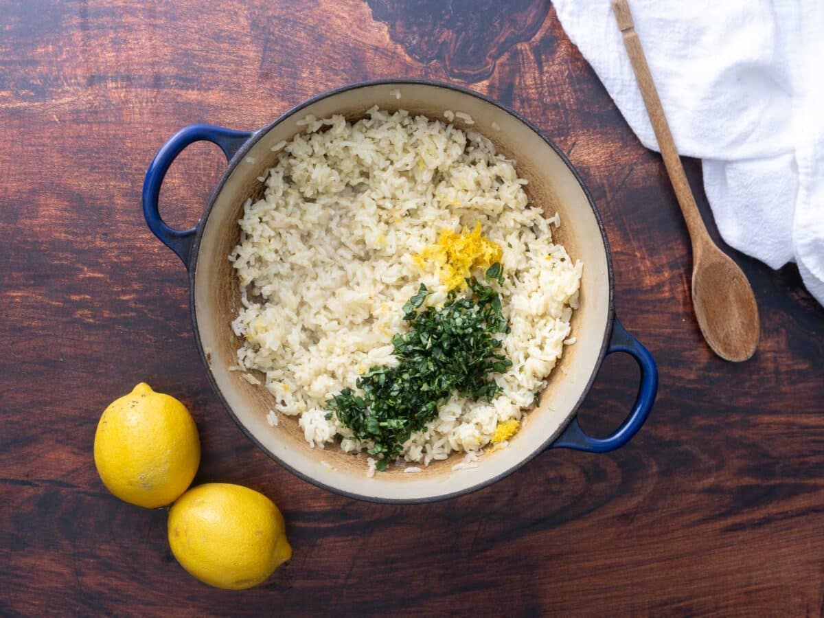Lemon Basil Rice - Peel with Zeal
