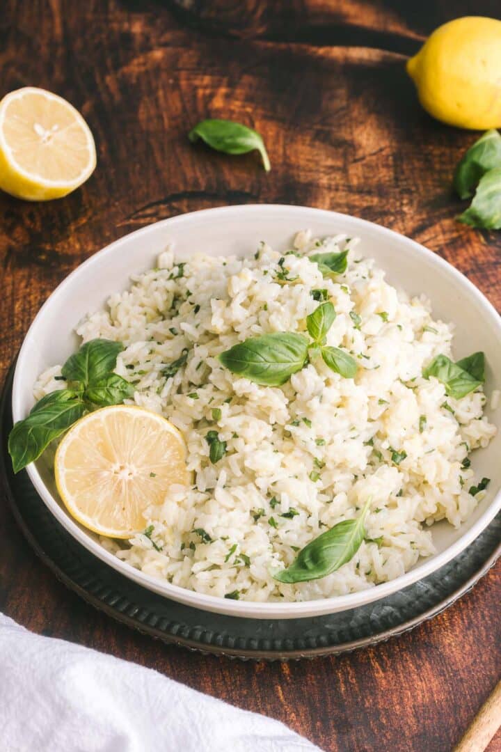 Lemon Basil Rice - Peel with Zeal