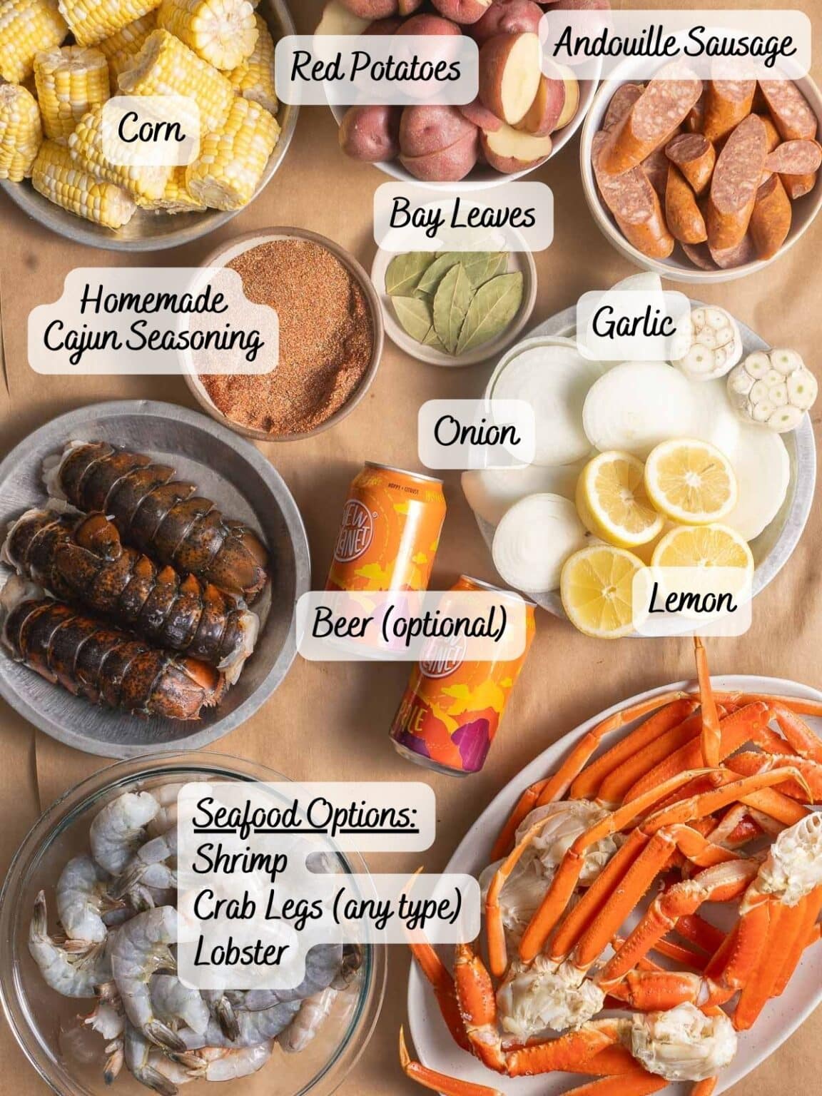 Cajun Seafood Boil with Garlic Butter Sauce - Peel with Zeal