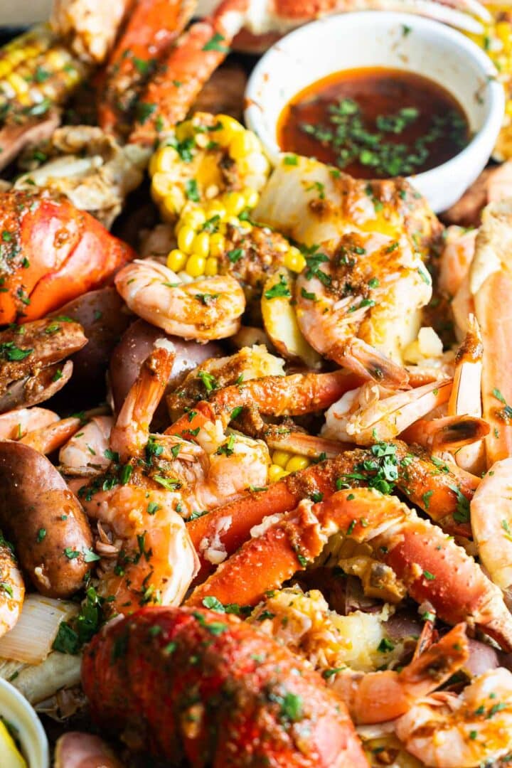 Cajun Seafood Boil with Garlic Butter Sauce - Peel with Zeal