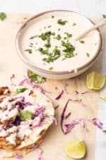 Baja Sauce Recipe for Tacos - Peel with Zeal