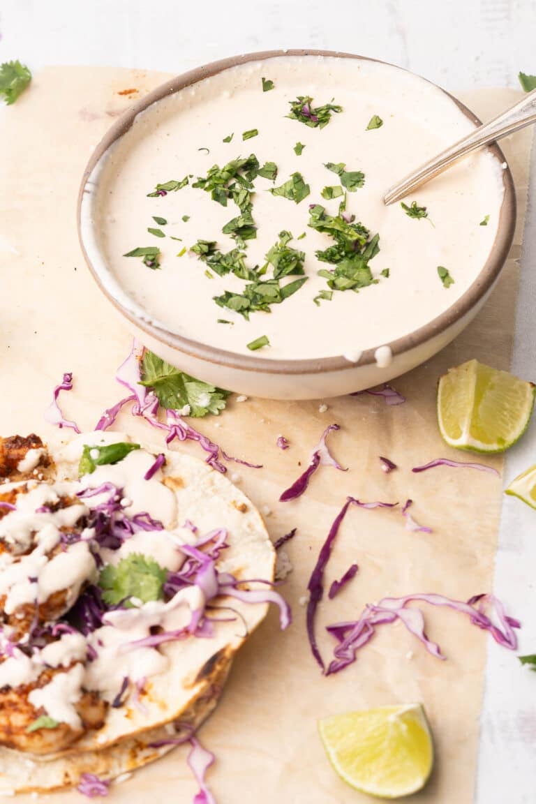 Baja Sauce Recipe for Tacos - Peel with Zeal