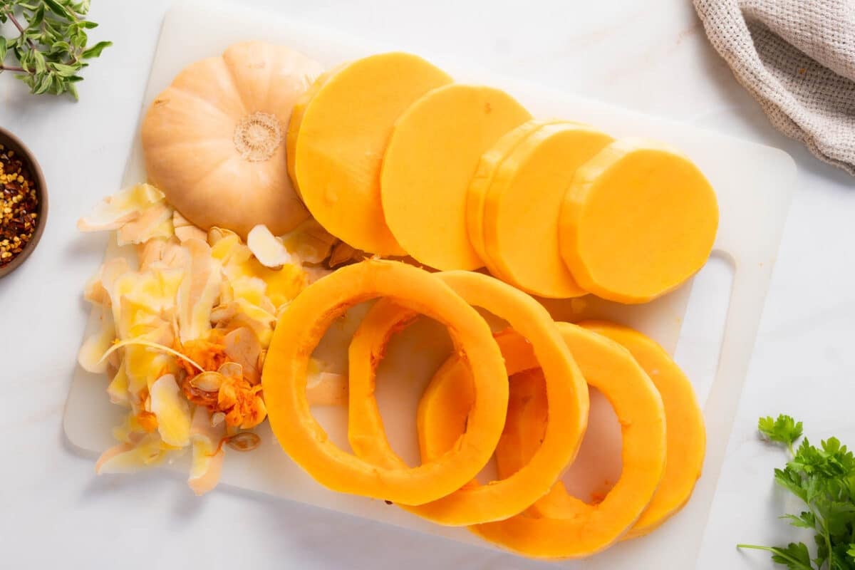 Grilled Butternut Squash with Chimichurri - Peel with Zeal