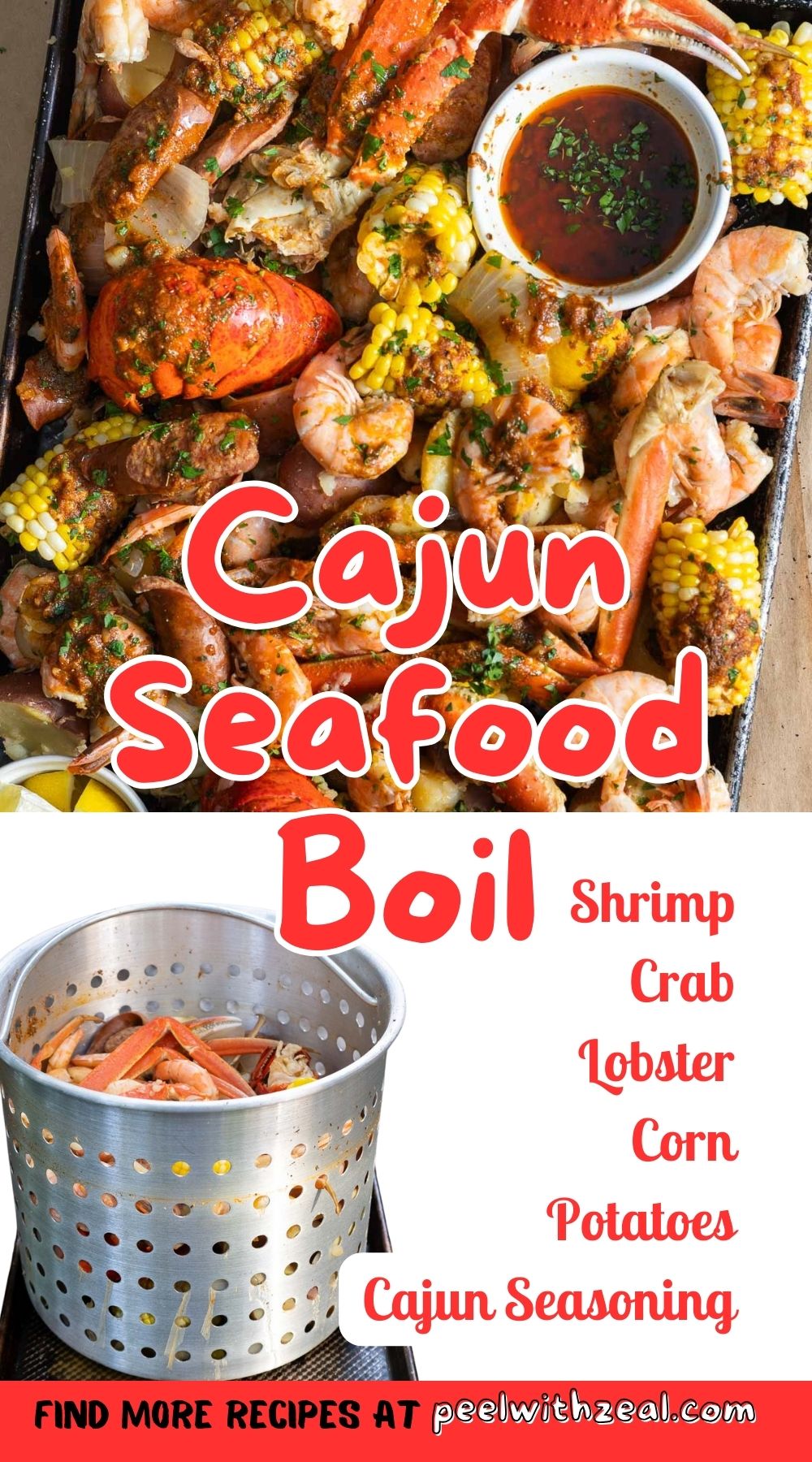 Cajun Seafood Boil with Garlic Butter Sauce - Peel with Zeal