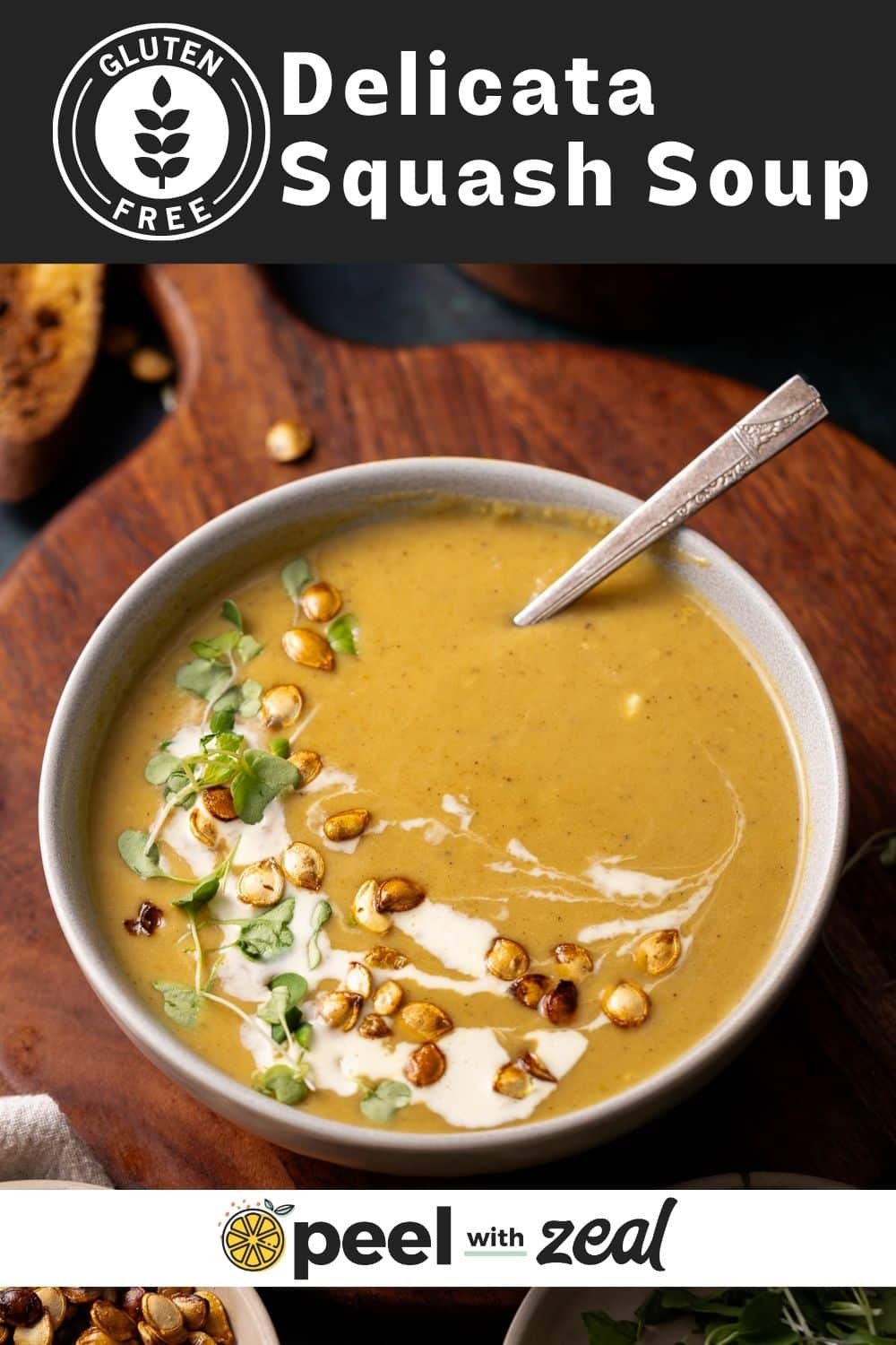 Curried Delicata Squash Soup - Peel with Zeal