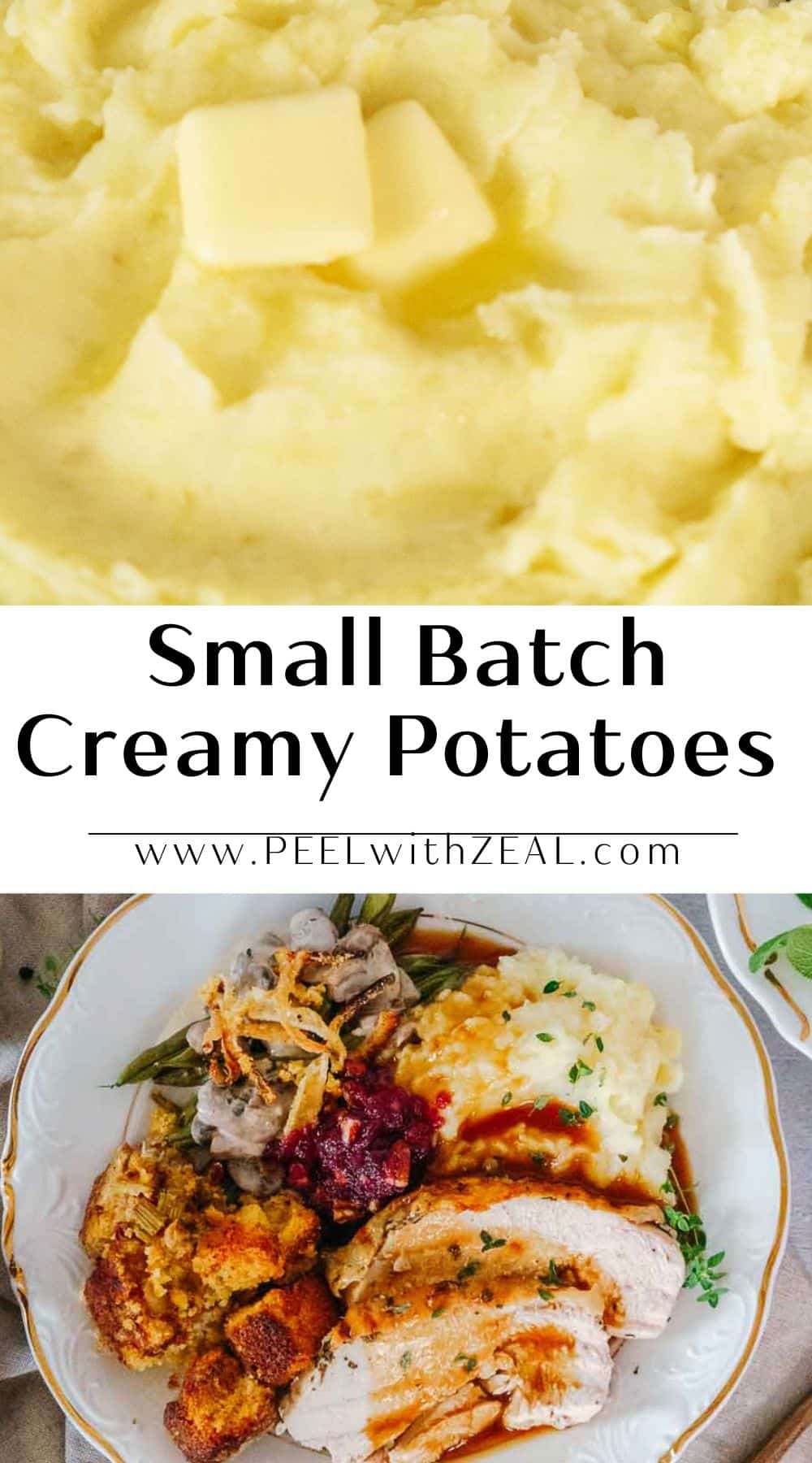 Creamy Small Batch Mashed Potatoes - Peel with Zeal