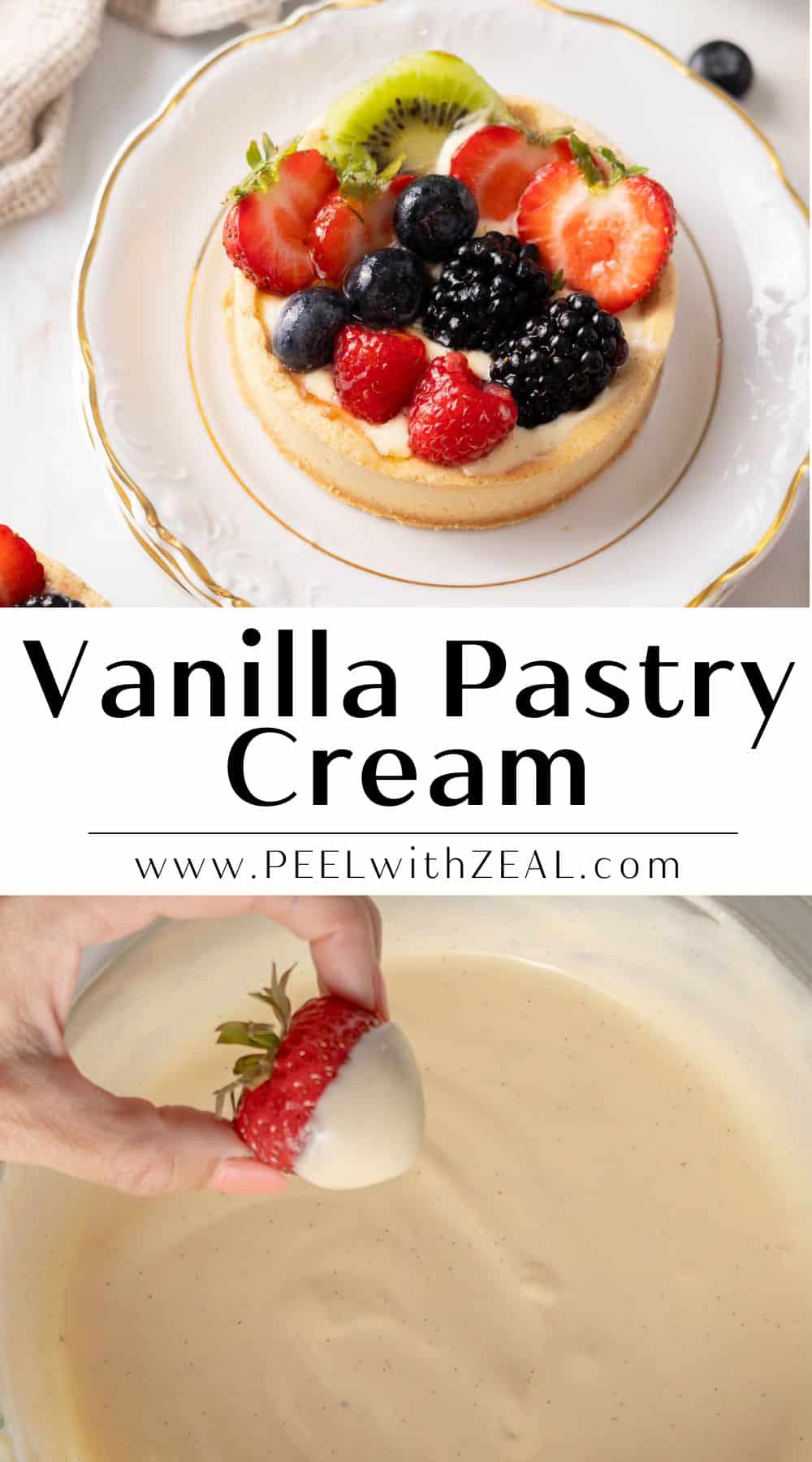 Vanilla Pastry Cream (Crème Pâtissière) - Peel with Zeal