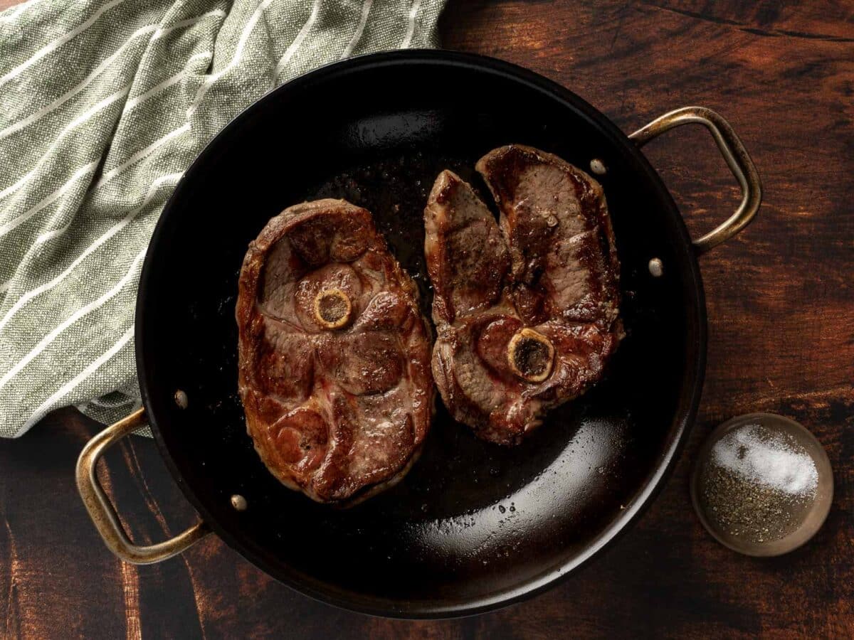 Lamb Steaks with Caper Pan Sauce - Peel with Zeal