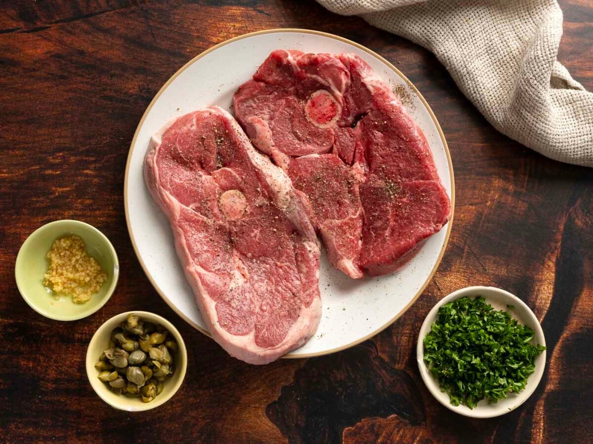 Lamb Steaks with Caper Pan Sauce - Peel with Zeal