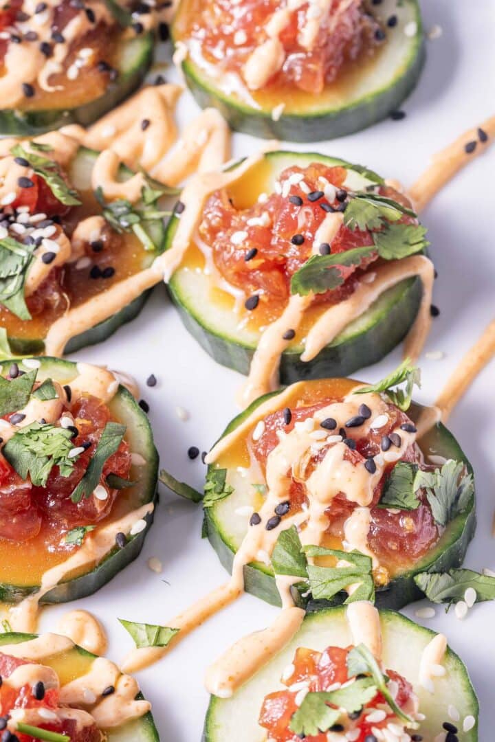 Ahi Tuna Poke Appetizer - Peel with Zeal