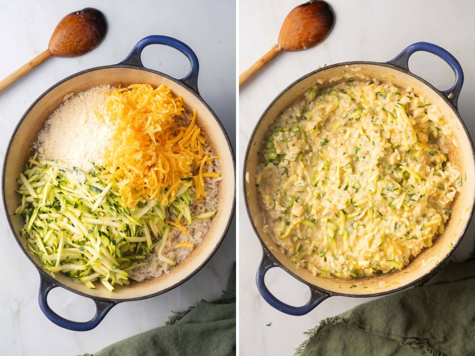 Cheesy Zucchini Rice - Peel with Zeal