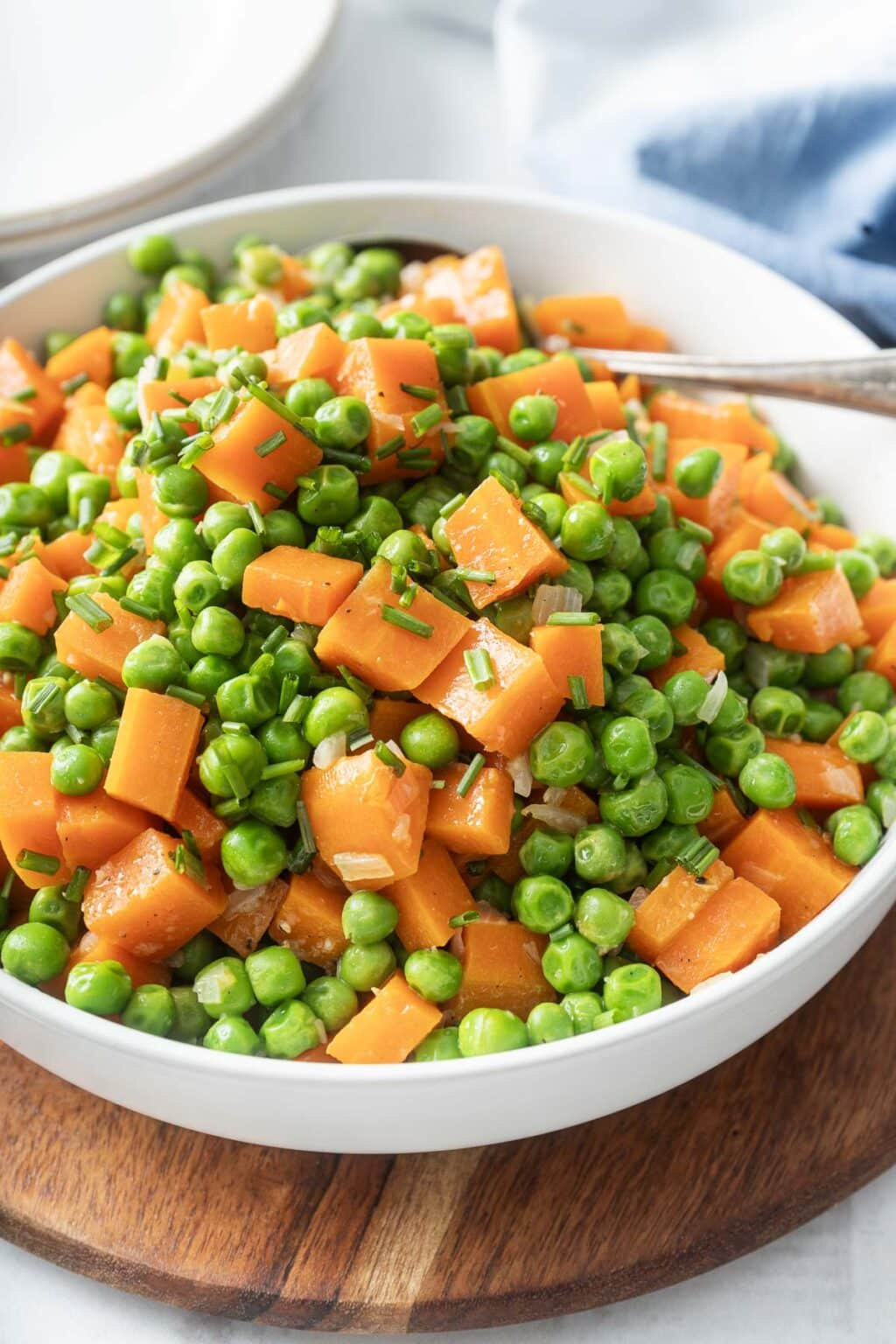 Peas and Carrots with Lemon Dressing - Peel with Zeal