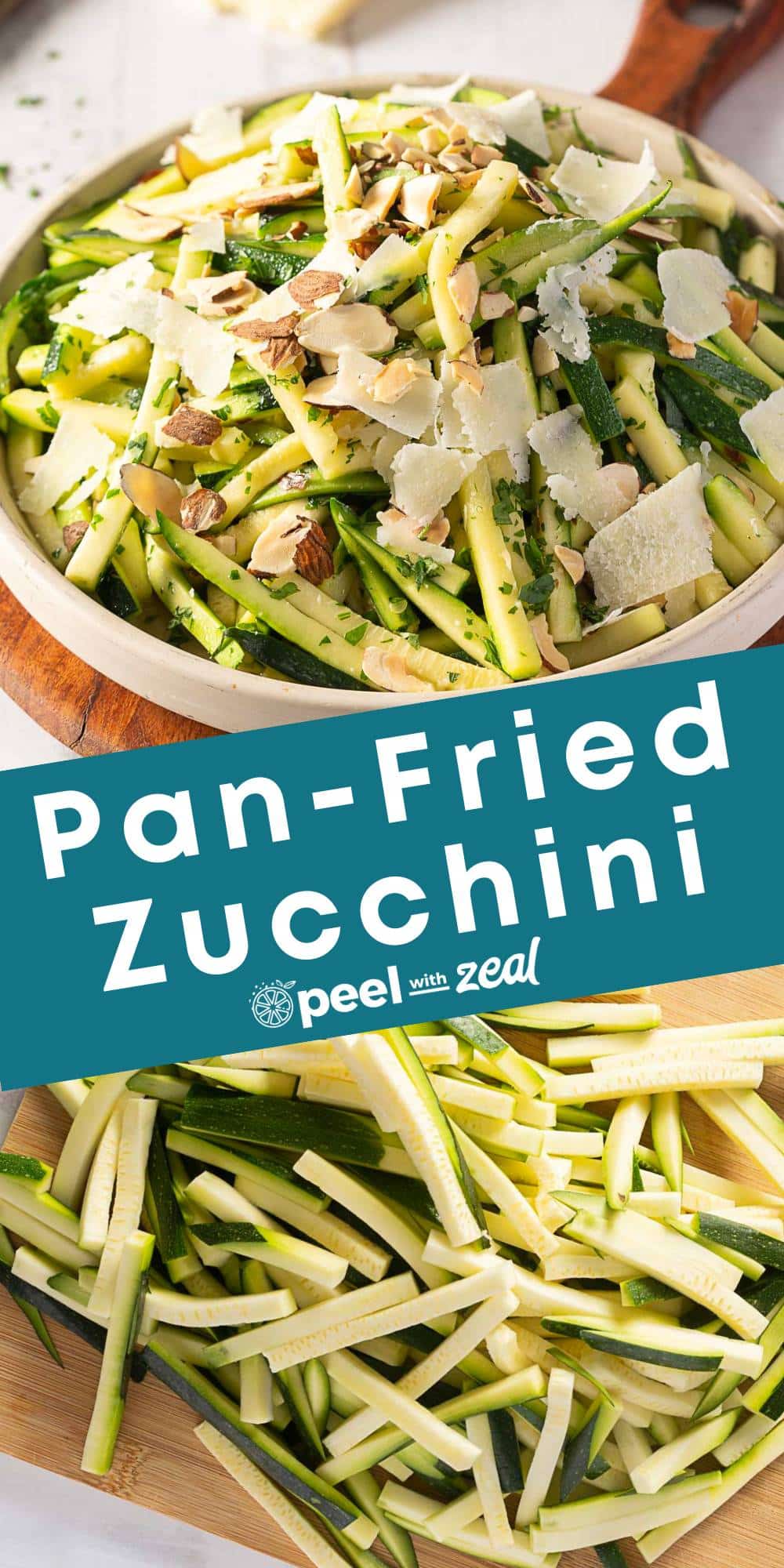 Sauteed Zucchini With Pecorino Peel With Zeal
