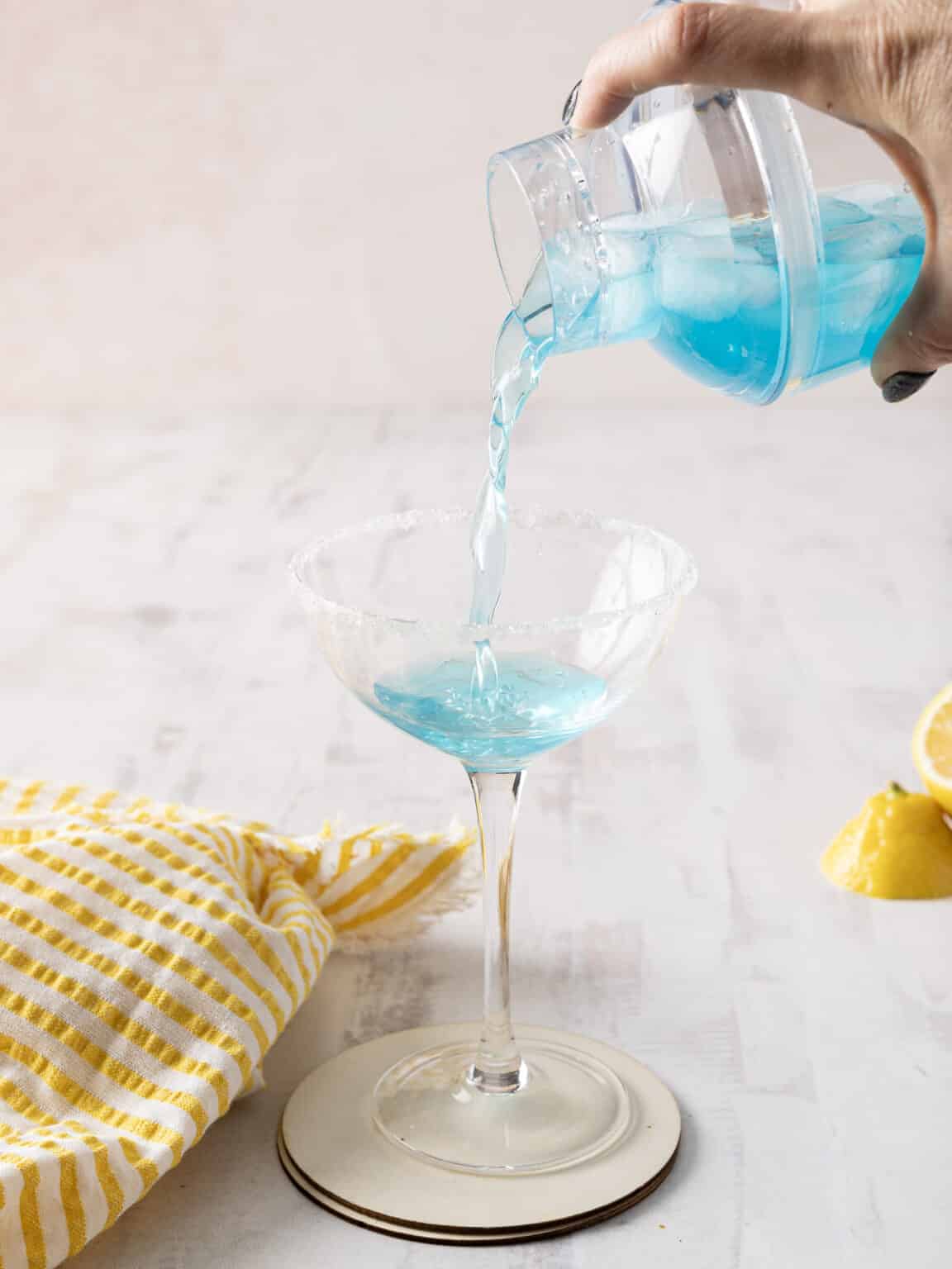 Blue Lemon Drop Martini - Peel with Zeal