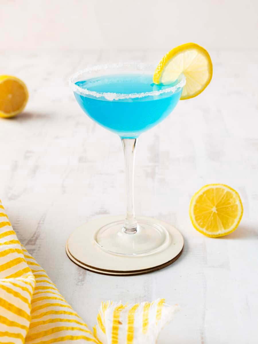Blue Lemon Drop Martini - Peel with Zeal