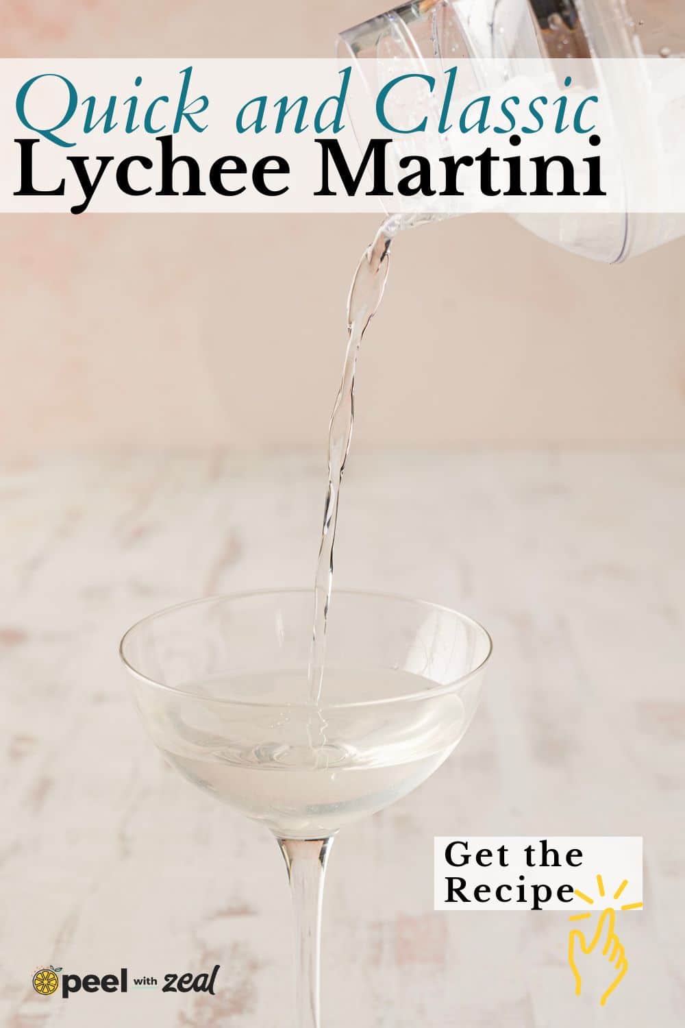 Lychee Martini with Vodka - Peel with Zeal