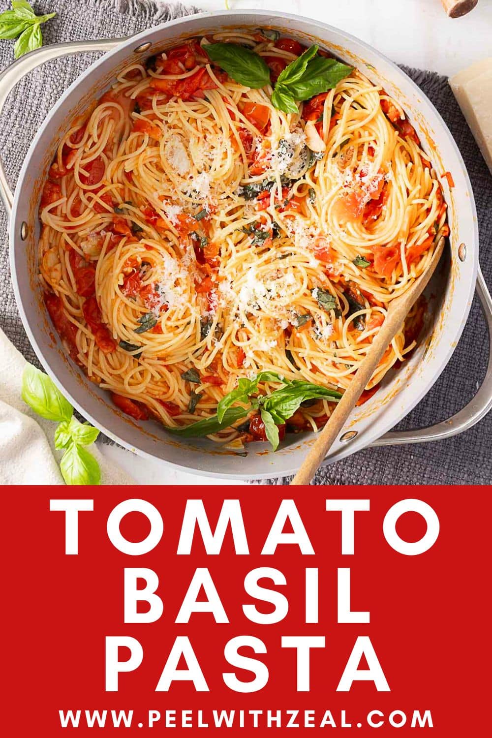 Tomato Basil Pasta - Peel with Zeal