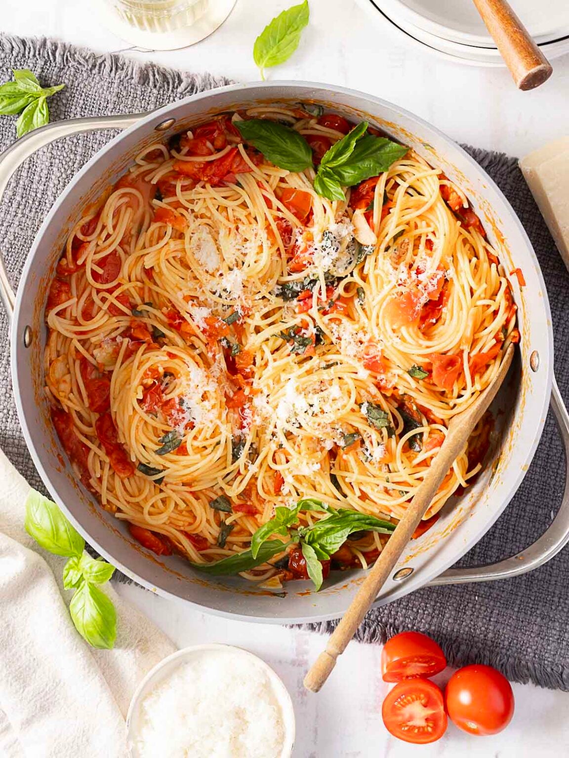 Tomato Basil Pasta - Peel with Zeal