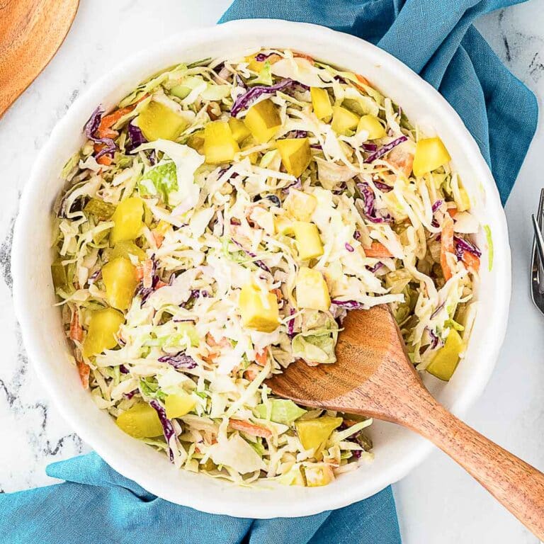 Dill Pickle Coleslaw - Peel with Zeal
