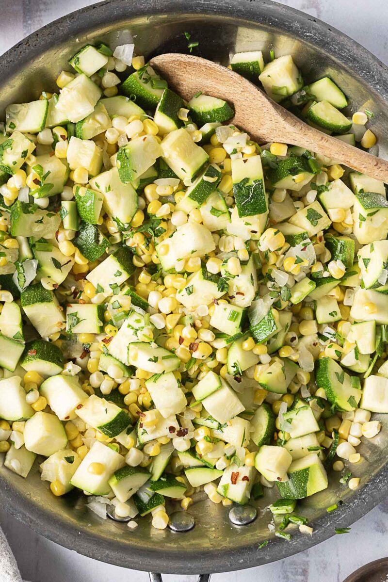 Sauteed Zucchini and Corn - Peel with Zeal