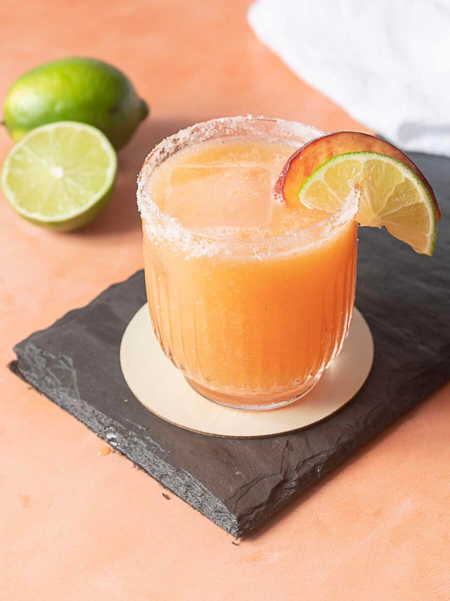 Fresh Peach Margarita - Peel with Zeal