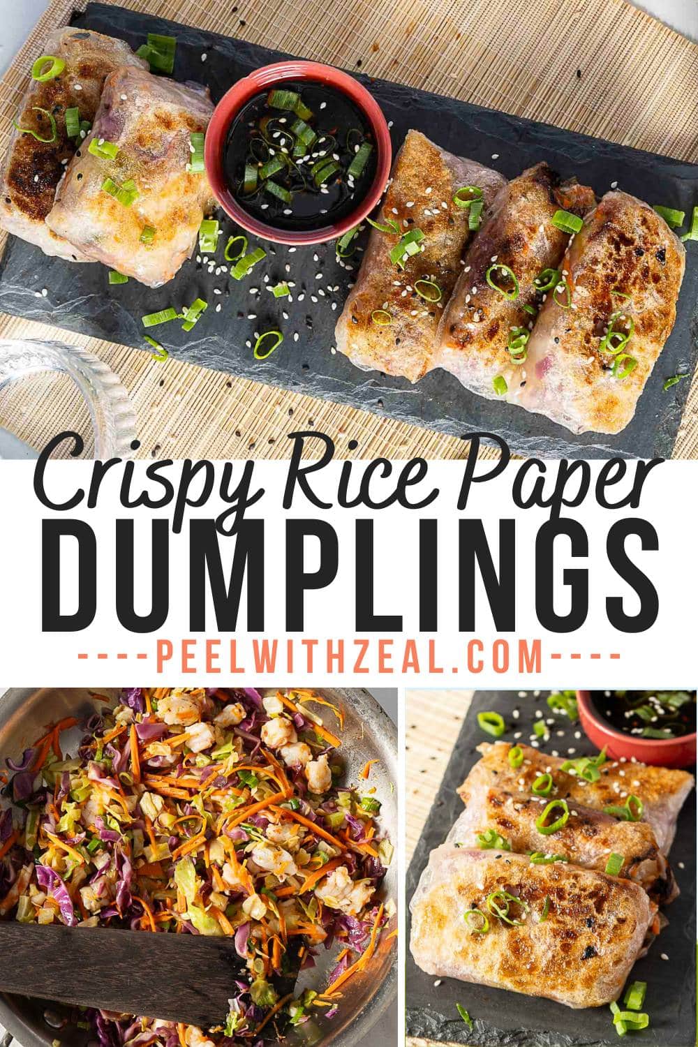 Crispy Rice Paper Dumplings - Peel with Zeal