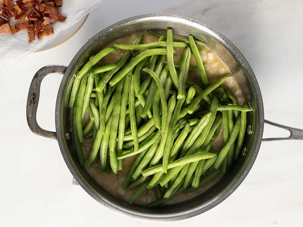 Fresh Green Beans with Bacon - Peel with Zeal
