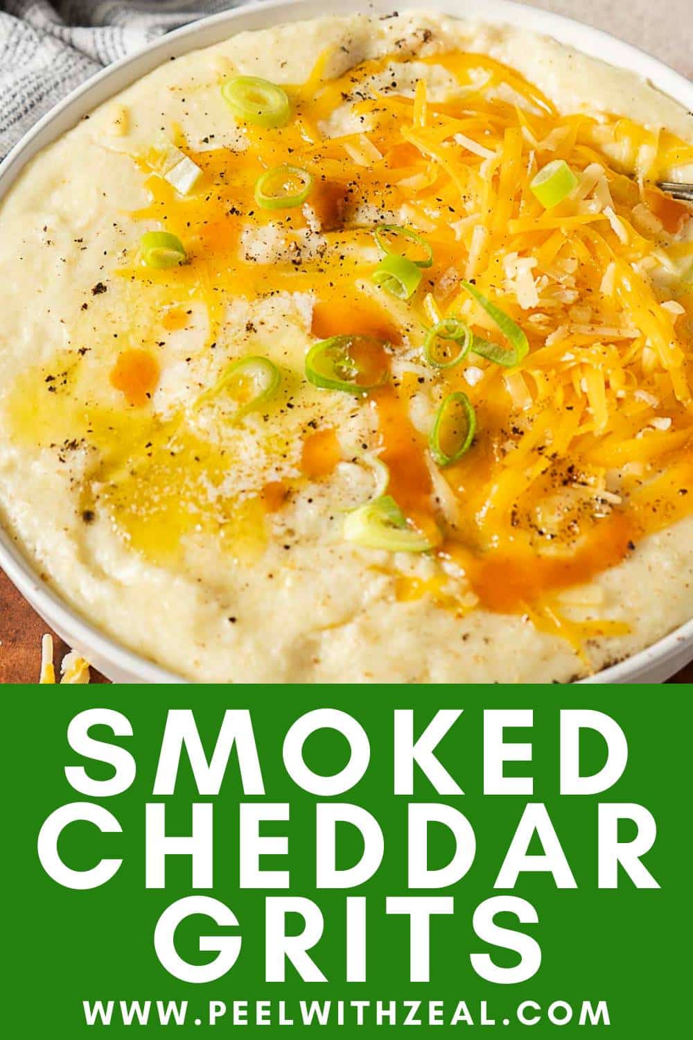 Smoked Cheddar Grits - Peel with Zeal