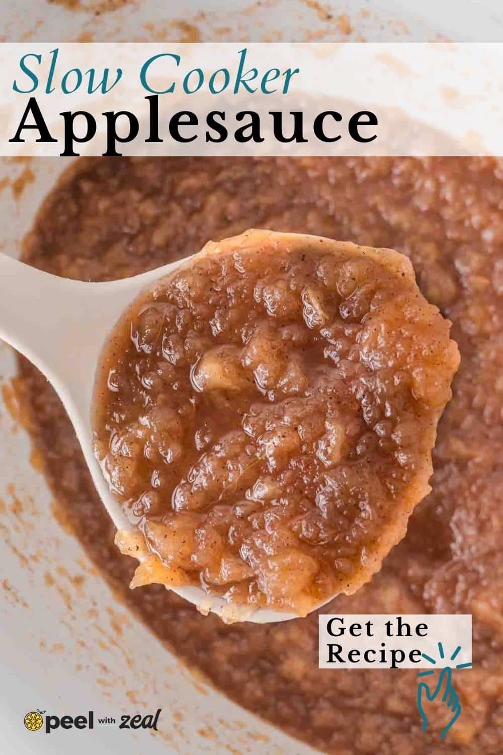 Slow Cooker Applesauce with Brown Sugar - Peel with Zeal