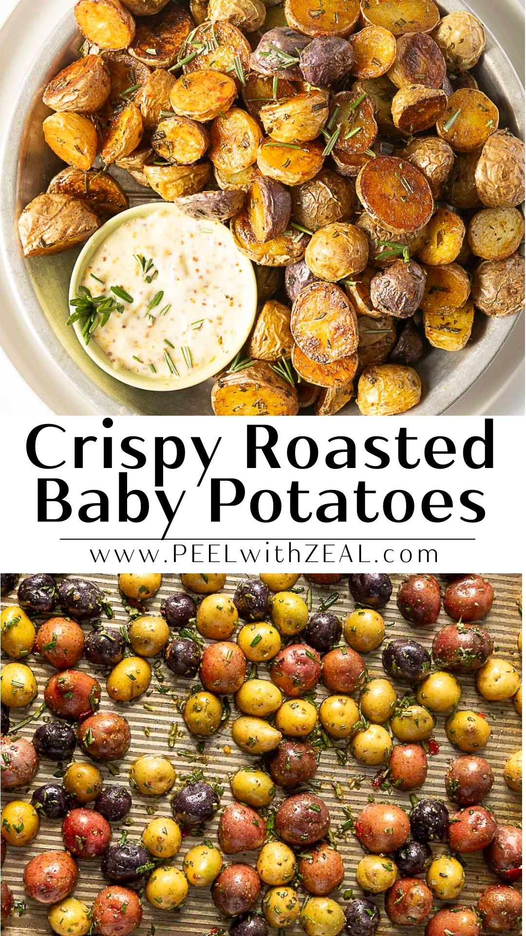 Crispy Rosemary Roasted Baby Potatoes - Peel with Zeal