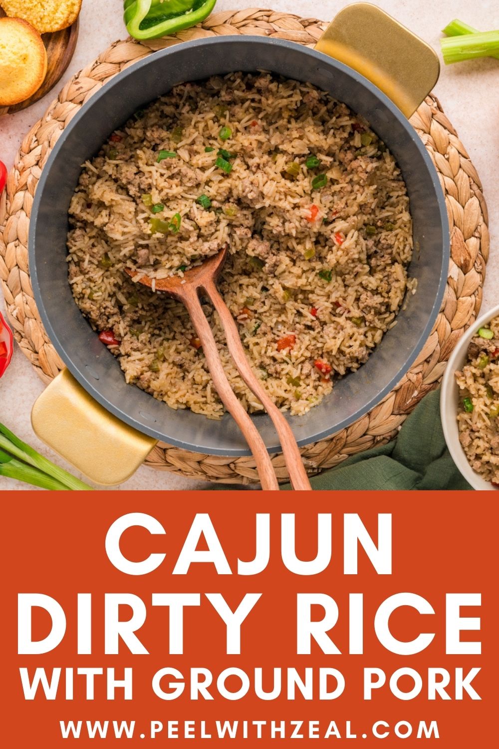 Cajun Dirty Rice - Peel with Zeal